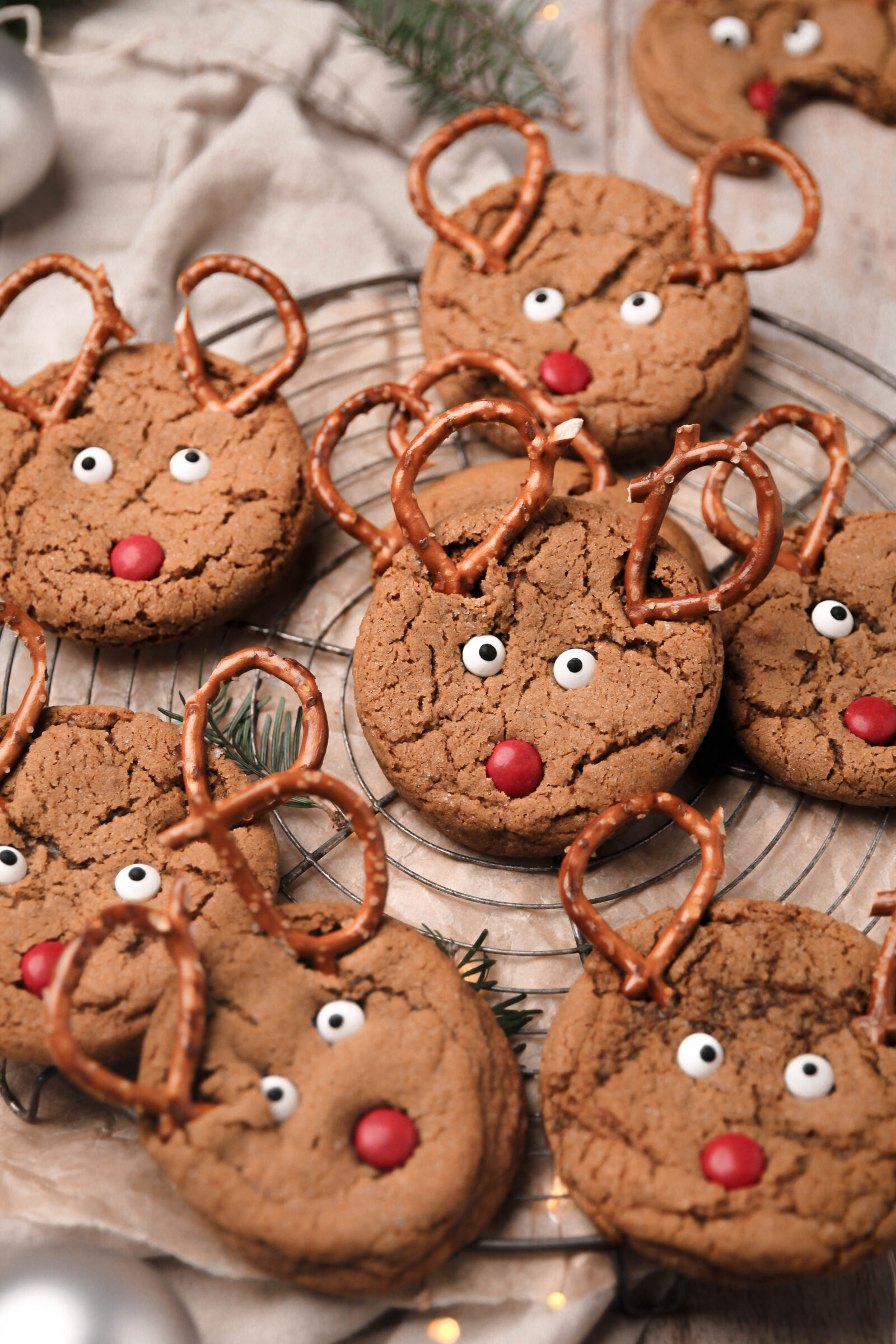 Chewy Gingerbread Reindeer Cookies | Sturbridge Bakery
