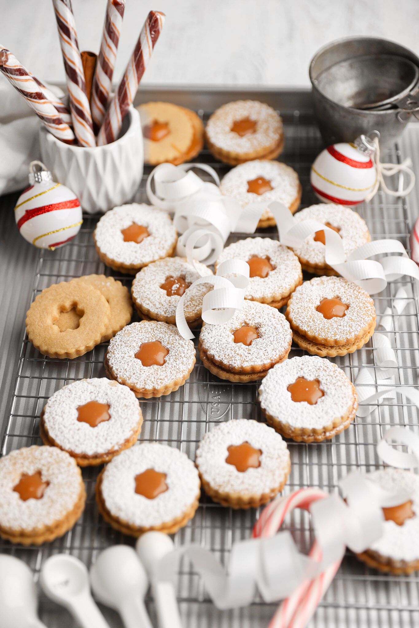 Salted Caramel Linzer Cookies | Sturbridge Bakery