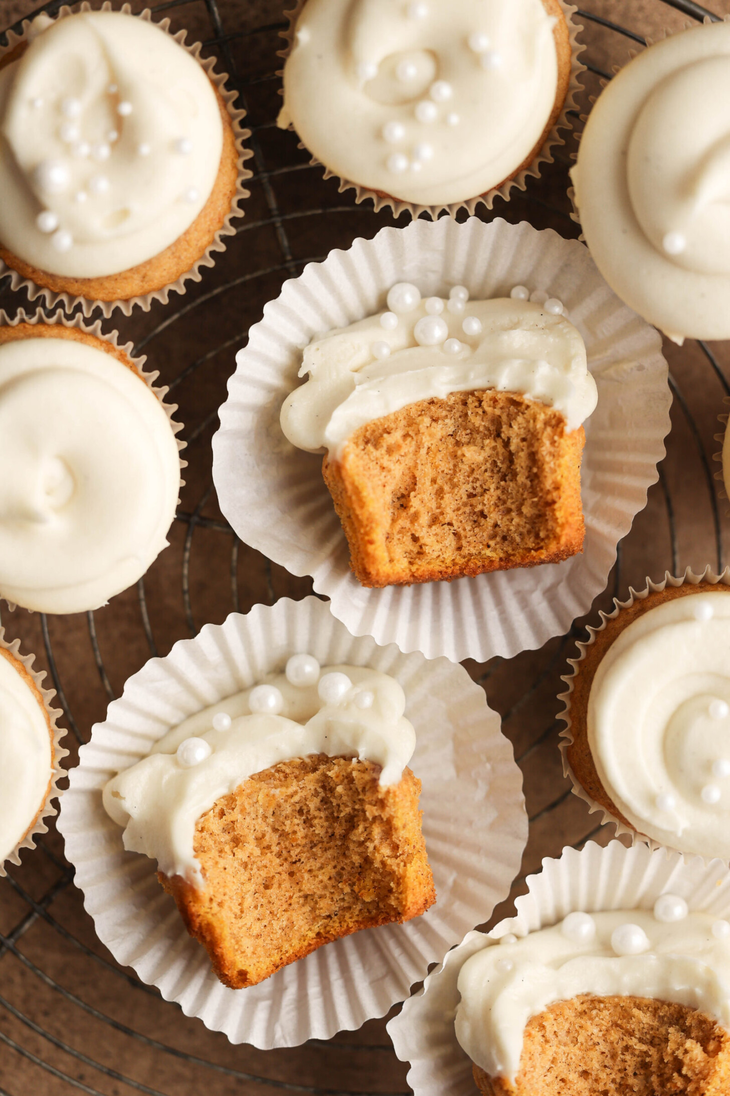 Pumpkin Cupcakes with Cream Cheese Buttercream | Sturbridge Bakery